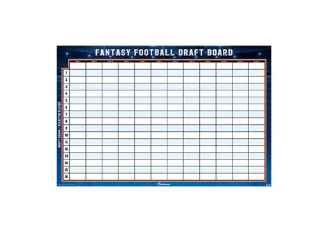 Printable Fantasy Football Draft Sheet Template