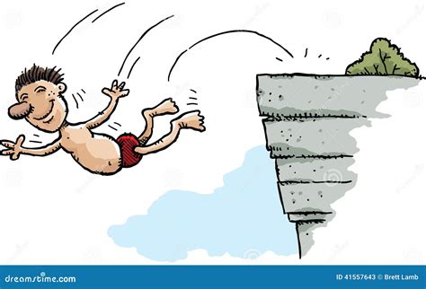 Cliff Diving Stock Illustration Illustration Of Adult 41557643