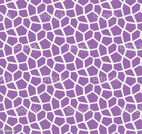 Seamless Vector Mosaic Pattern Irregular Cells Background Voronoi Texture Stock Illustration