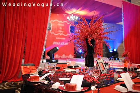 红黑色系婚礼 主题婚礼 婚礼图片 婚礼风尚