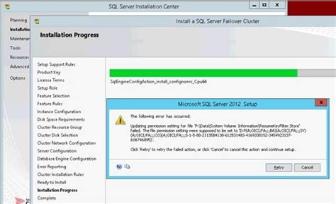 Error Updating Permission Setting Al Instalar Sql Server Sobre Puntos