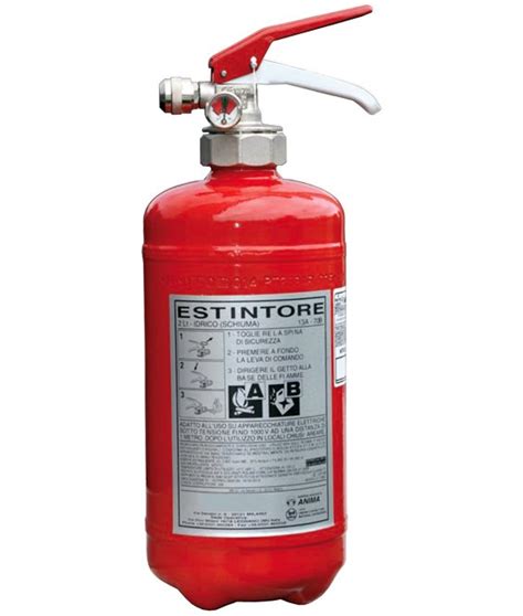 Estintore Idrico Schiuma 2l Classi Di Fuoco 13A 70B 0456