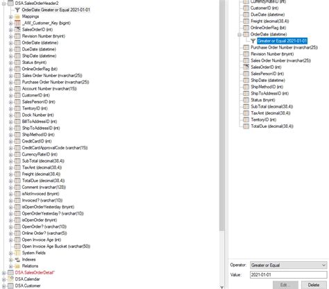 Error Using Data Selection Rule In Dsa With Data Source Odx Server Community
