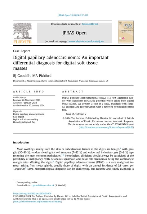 Pdf Digital Papillary Adenocarcinoma An Important Differential