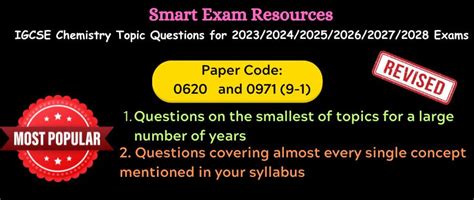 Igcse Topic Questions Chemistry Past Papers Smart Exam Resources