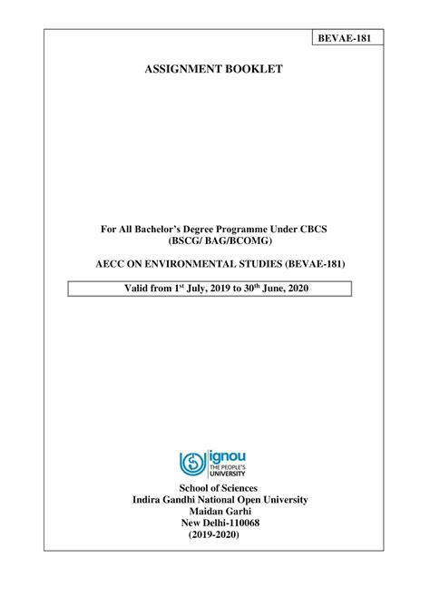 Only Rs 10 Bevae 181 Solved Assignment Ignou 2020