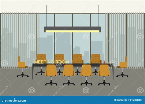 Meeting Room Setup Layout Configuration Classroom Style Cartoon Vector 71485463
