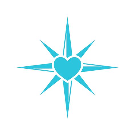 Compass Heart World Sides Icon 42689253 Vector Art At Vecteezy