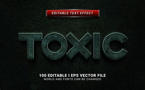 Premium Vector Toxic Text Effect