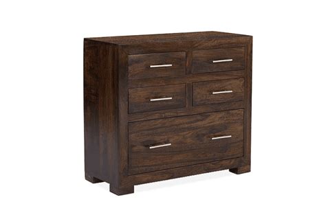 Cube Drawer Chest Indian Solid Sheesham Wood Furniture Saraf Furniture