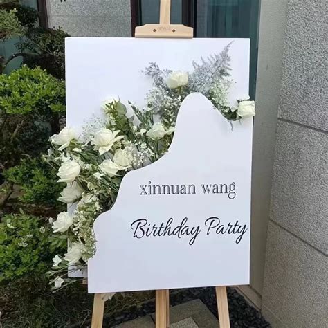 【客製】♥迎賓牌♥【可客製化】網紅婚禮迎賓牌 小紅書同款訂婚喜宴kt板訂製 酒店門口插花指示牌 蝦皮購物
