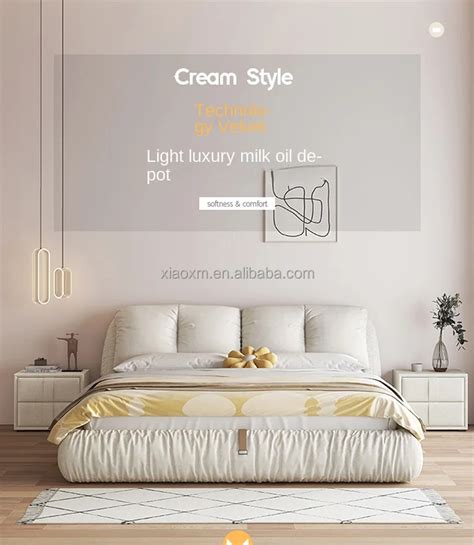 High Quality Light Luxury Modern Design Leather Home Bedroom Furniture