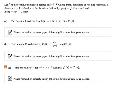 Let F Be The Continuous Function Defined On 1 8