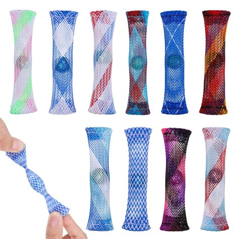 Buy Fuyamp 10 Packs Fidget Toys Mesh Tube With Marble Fidget Toy