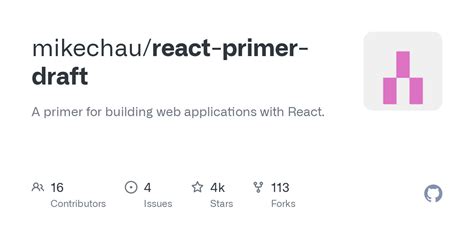 Github Mikechaureact Primer Draft A Primer For Building Web