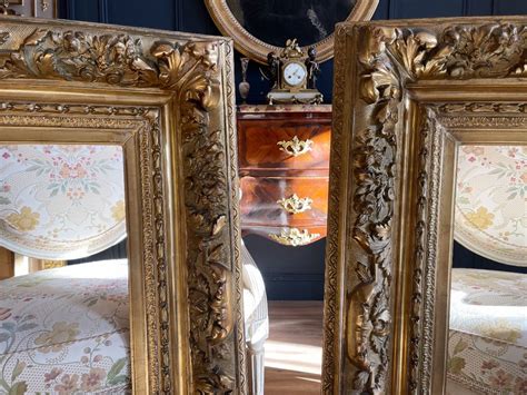 Proantic Paire De Cadres Dépoque Napoléon III En Bois Doré XI