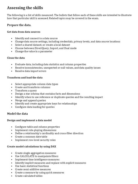 Exam Pl 300 Microsoft Power Bi Data Analyst Pdf