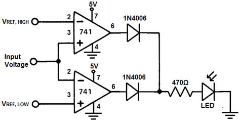 Window Comparator Circuit Diagram