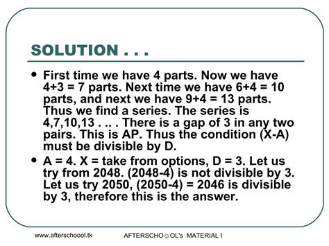 19 August Mathematics And Aptitude Tests Ppt