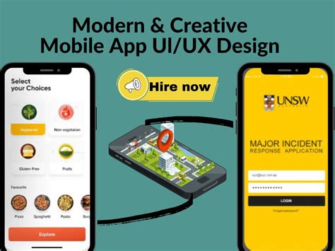 Modern Customized Mobile App Design IOS Android App Design UI UX