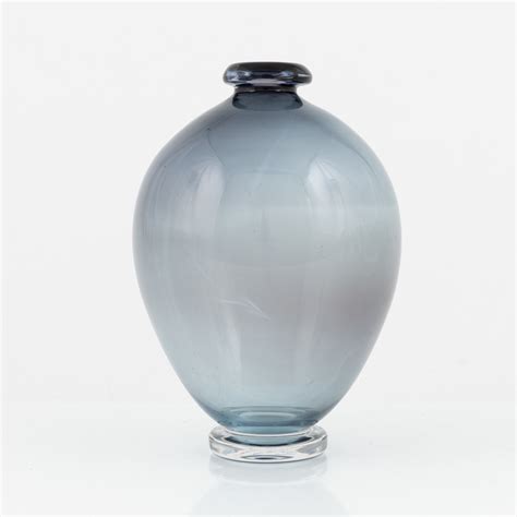 Nils Landberg A Glass Vase Orrefors Sweden 1950s Bukowskis