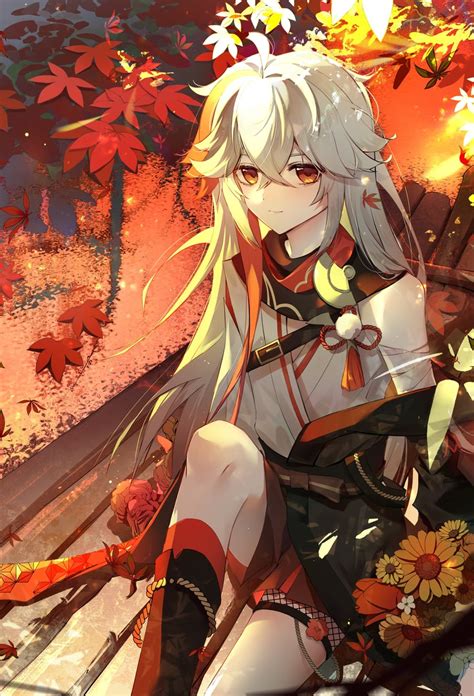 Kaedehara Kazuha Genshin Impact Drawn By Xiaohen Danbooru