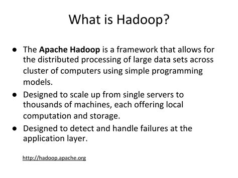 Hadoop HDFS MapReduce And Pig PDF Computing Technology Computing