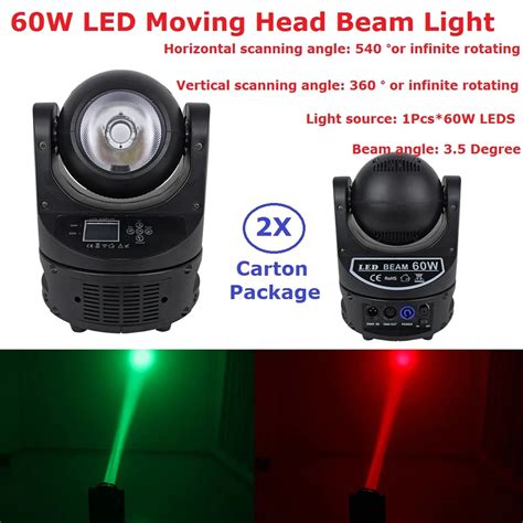2Pack Led Moving Beam Lights Ayrton MagicDot R 60W RGBW 4IN1 Color