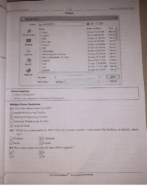 ajp technical mcqs pdf