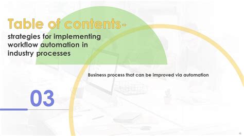 Top 10 Strategies For Implementing Workflow Automation In Industry Processes Powerpoint