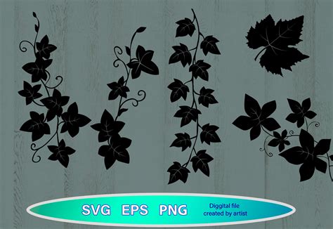 Ivy Svg Decor Ivy Svg Ivy Svg Silhouette Ivy Svg Ivy Frame Svg Etsy