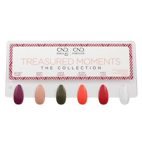 Cnd Treasured Moments Nail Tip Chartnail Tip Chart For Treasured