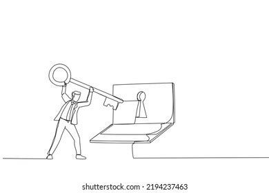 Single Line Drawing Hacker Stock Vectors Images Vector Art Shutterstock