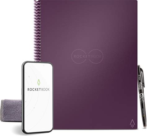 Rocketbook Core Reusable Smart Notebook Innovative Eco Friendly Digitally Connected Notebook