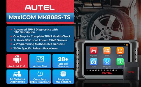 Amazon Com Autel MaxiCOM MK S TS Scanner Complete TPMS Check Activate Relearn Tool