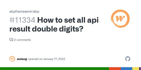 How To Set All Api Result Double Digits · Issue 11334 · Abpframework