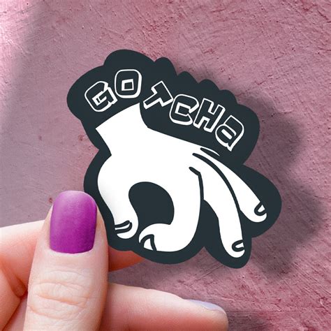 Insanely Cool Circle Game Gotcha Sticker Funny Decal Hand Signal