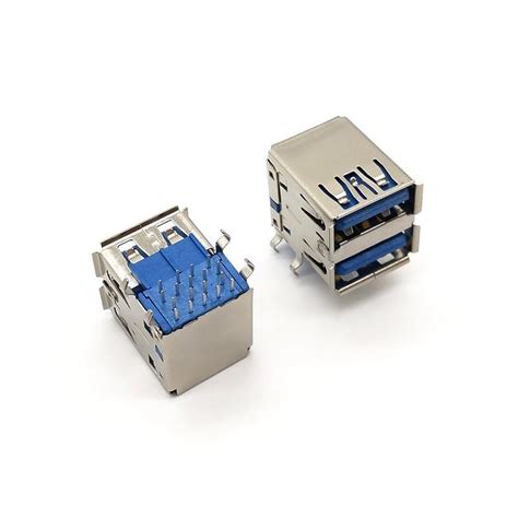 Connecteur Usb3 0 Type A Double Femelle Pin 90°