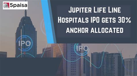 Jupiter Life Line Hospitals Ipo Gets 30 Anchor Allocated 5paisa