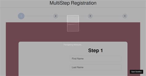React Step Progress Examples Codesandbox