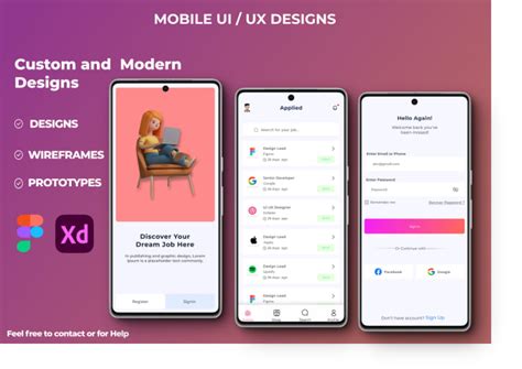 Do Ui Ux Design For Mobile Apps And Ui Ux Design For Website By Noncenzo Fiverr