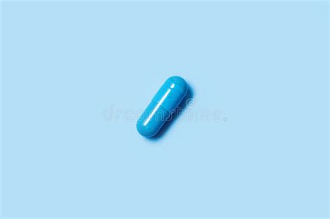 One Blue Capsule Pills For Men`s Health And Sexual Energy On An