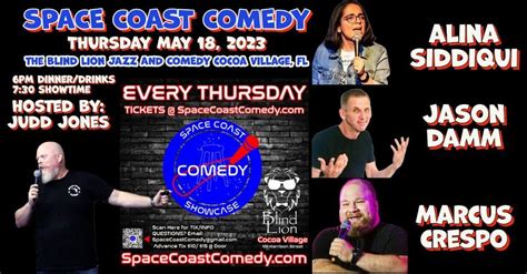 Space Coast Comedy Showcase At The Blind Lion Comedy Club Cocoa Village