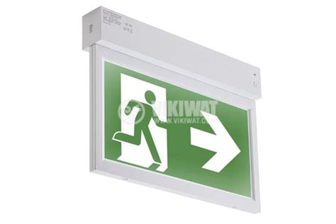 Аварийно Led осветително тяло Exit дясно 230v Xt200e за стена