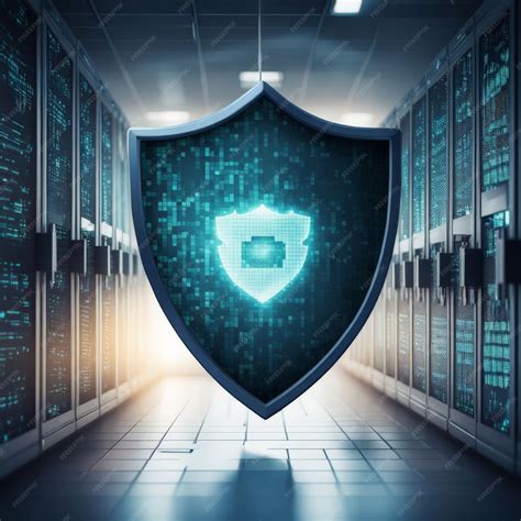 Premium Photo Data Protection Concept With Shield Data Protection