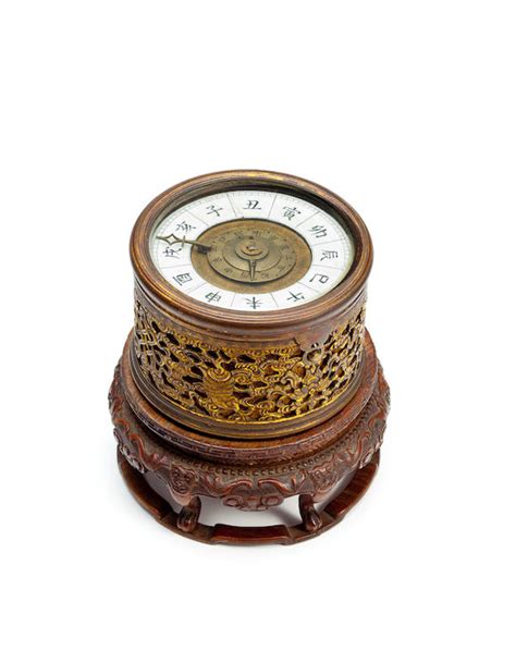 Bonhams A Chinese Gilt Bronze Drum Timepiece With Alarmmid 19th Century