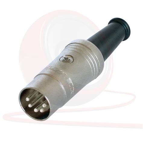 Robust 6 Pin Din Connector Deltron 610 0600 Silver Pins Midi Din