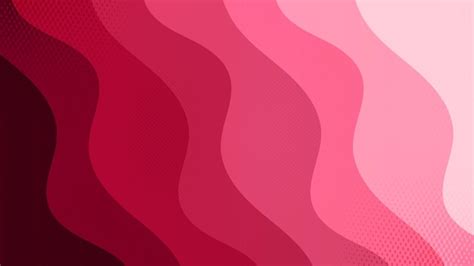 하프톤 배경 그라데이션이 있는 미니멀한 빨간색 물결 프리미엄 벡터