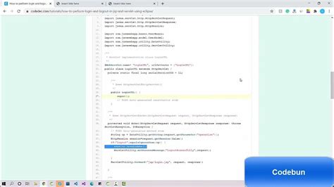 Java Project Tutorial 16 How To Manage Session And Logout Using Jsp And Servlet Youtube