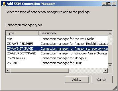 SSIS DynamoDB Destination ZappySys